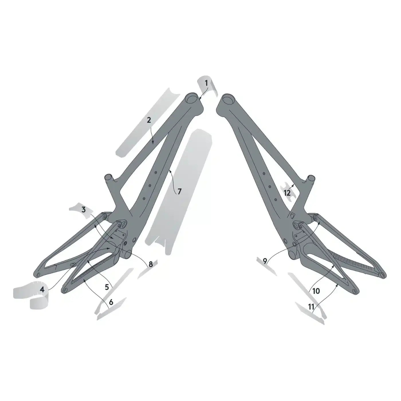 Syncros Scott Spark Carbon Frame Protection Kit | Clear Matt – Dialed ...